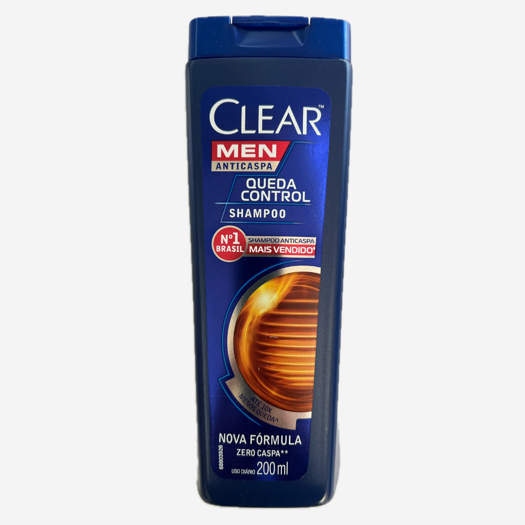 Clear Men Anticaspa Queda Control Shampoo 200ml – Empório Brasil Online